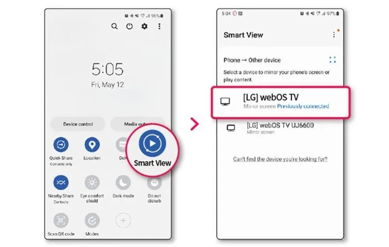 وصل کردن گوشی به تلویزیون ال جی - راهنمای نحوه اتصال • دیجی‌کالا مگ